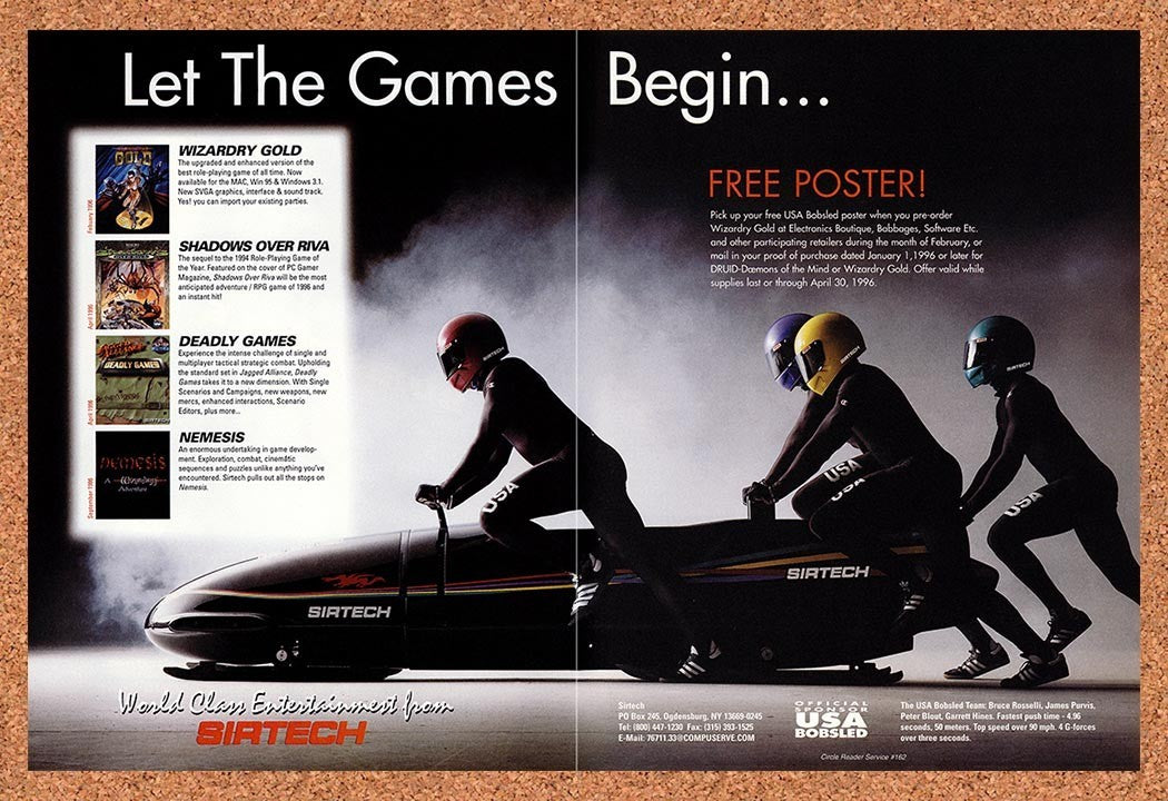 1996 Sir-Tech EB Games Wizardry Gold Pre-Order Offer Original Ad v3 ...