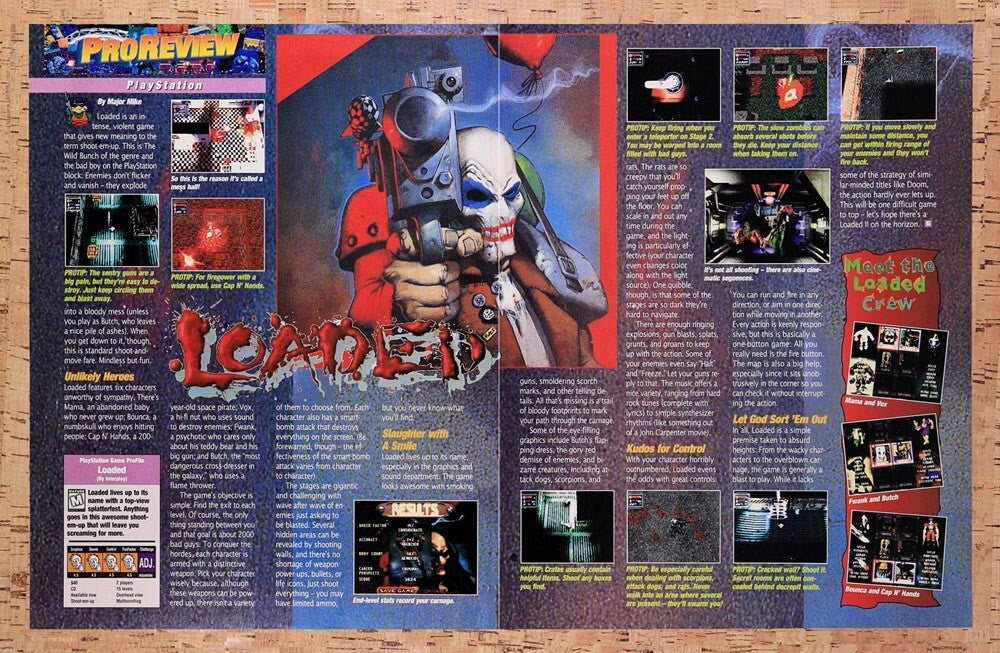 1996 Loaded PS1 Original Ad v3 | Bygone Pixels